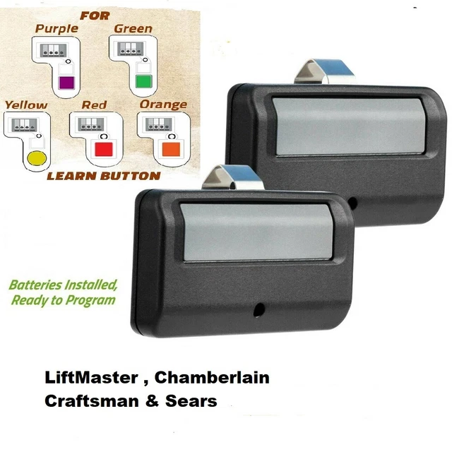 2 FOR CHAMBERLAIN Liftmaster Craftsman Garage Door Opener Remote 891LM ...