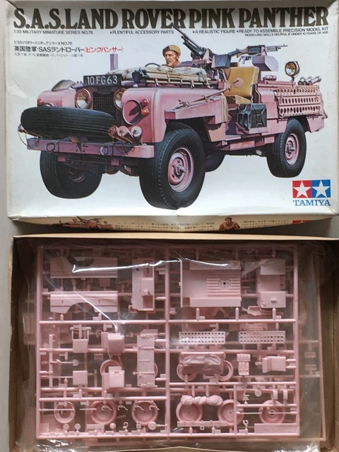 TAMIYA 1/35TH WW2 British SAS Land Rover Pink Panther Detailed Model ...