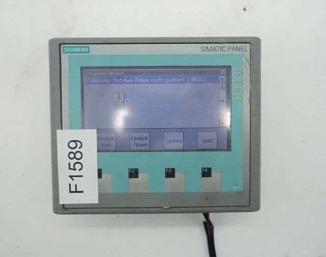 SIEMENS SIMATIC TOUCH Panel KTP400 Basic Color PN 6AV6 647-0AK11-3AX0 F ...