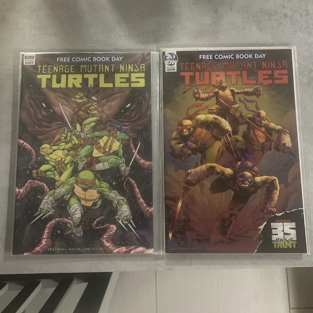 IDW COMICS TEENAGE Mutant Ninja Turtles FCBD 2017 & 2019 JOUR DE LA BANDE DESSINÉE GRATUITE EUR ...