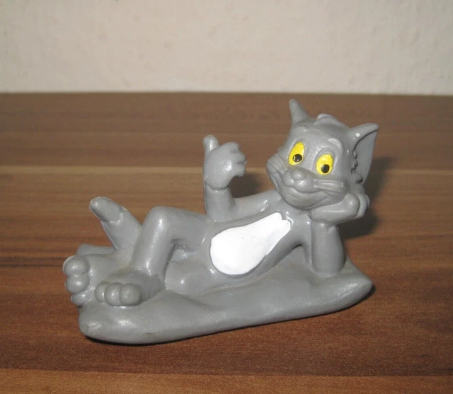 TOM & JERRY: Tom auf Decke liegend Bully / MGM 1967 PVC Vintage Figur W ...