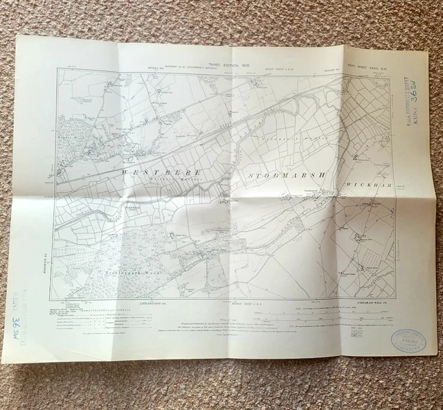 ORIGINAL WW2 WAR Office 1942 Military Map Hastings, Kent - Home Guard ...