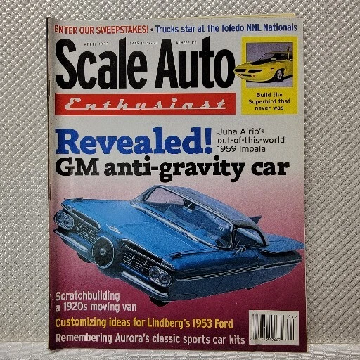 VINTAGE 1998 SCALE Auto Enthusiast April Magazine Model Cars Hobby £5. ...