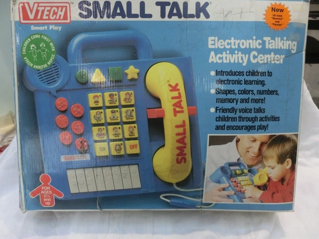 VINTAGE 1988 VTECH Small Talk Phone Toy Learning Calls Educational ...