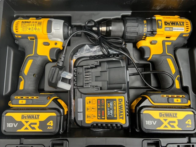 DEWALT DCK2060M2T 18V XR brushless DCD778 combi drill & DCF787 impact + 4.0Ah £185.00 - PicClick UK