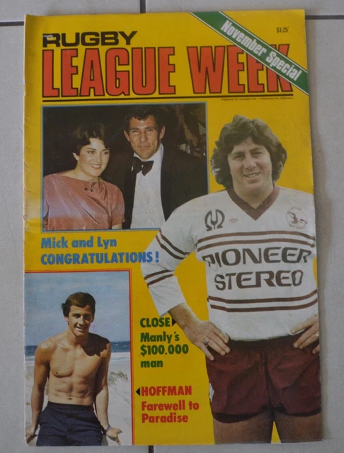 RUGBY LEAGUE WEEK Rare 1981 November Special Magazine! Manly Sea Eagles ...