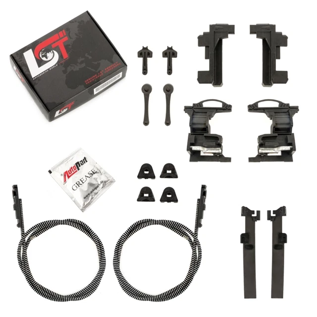 WINDFANG SEILZUG LAMELLEN Sonnendach Set beidseitig für MERCEDES B ...