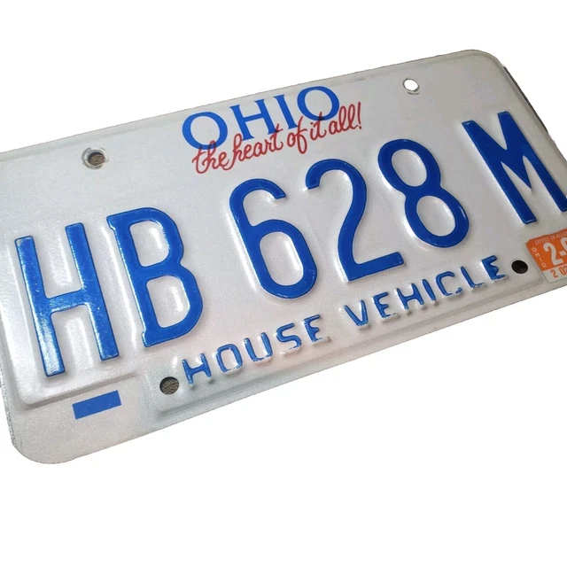 VINTAGE 1992 OHIO License Plate HOUSE VEHICLE RV - the heart of it all ...