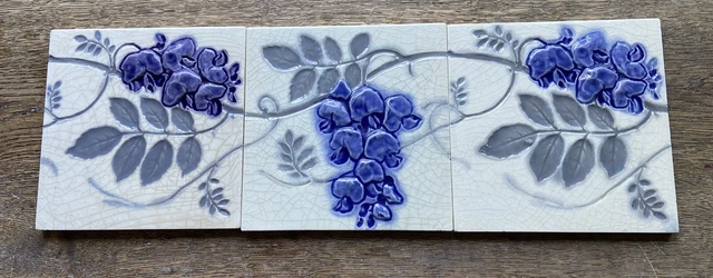 3 JUGENDSTIL FLIESEN Kachel tegel tile tuile carreaux antik Art Nouveau EUR 95,00 - PicClick DE