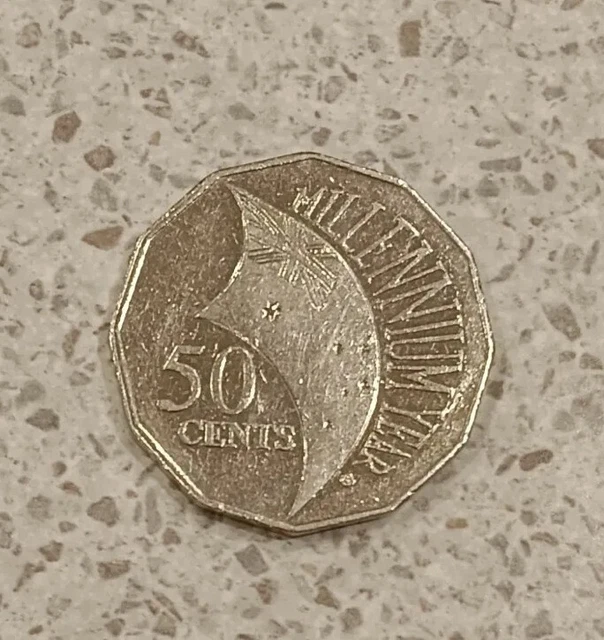 RARE 2000 AUSTRALIAN 50 Cent Coin - Millennium Year, Highly Collectible ... RARE 2000 AUSTRALIAN 50 Cent Coin - Millennium Year, Highly Collectible ...