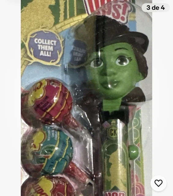 WICKED THE MOVIE, Elphaba Chupa Chups Candy Pop Ups! Lollipop Holder £4 ...