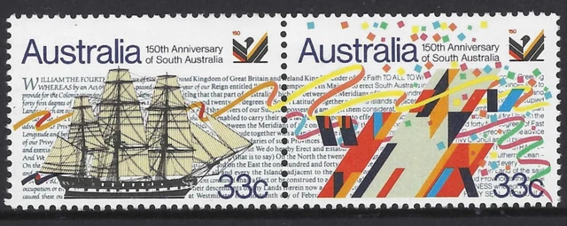 AUSTRALIA - 1986 150th Anniversary of South Australia - Se-Tenant Pair ...