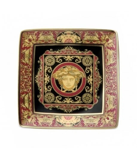 COPPETTA QUADRA PIANA Medusa Versace Rosenthal 12 cm 11940 409605 15253 ...