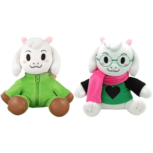 DELTARUNE RALSEI PLUSH With No Hat green Fur Glasses & Scarf Fashion ...