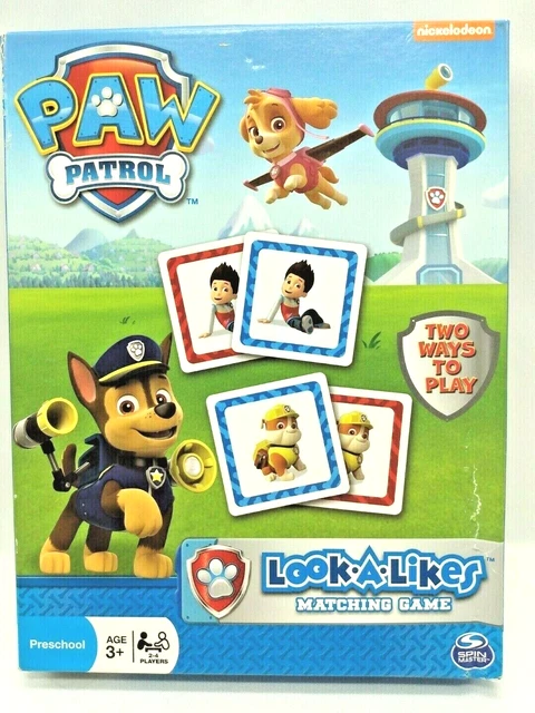 PAW PATROL LOOK-A-LIKES Matching Game Nickelodeon Preschool Age 3+ 2-4 ...