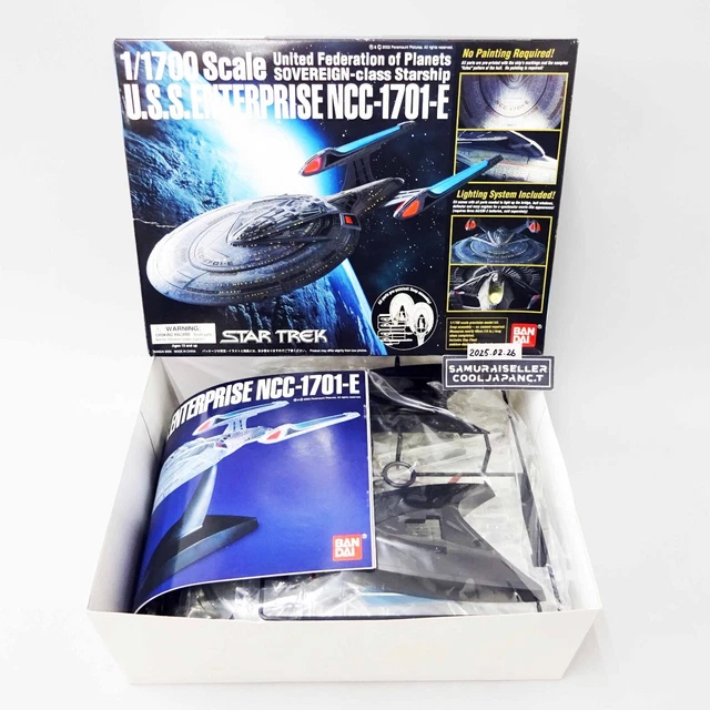 STAR TREK 1/1700 U.S.S. ENTERPRISE NCC-1701-E Plastic Model Kit BANDAI ...