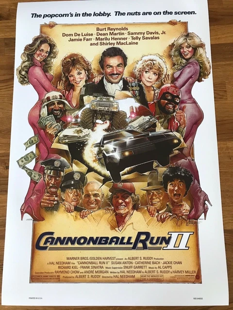 MOVIE POSTER THE Cannonball Run 2 430mm x 650mm (bit bigger than A2 ...