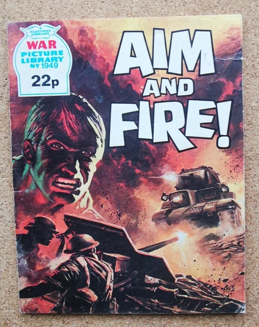 FLEETWAY WAR PICTURE Library Comic No 1949 AIM AND FIRE £2.00 - PicClick UK