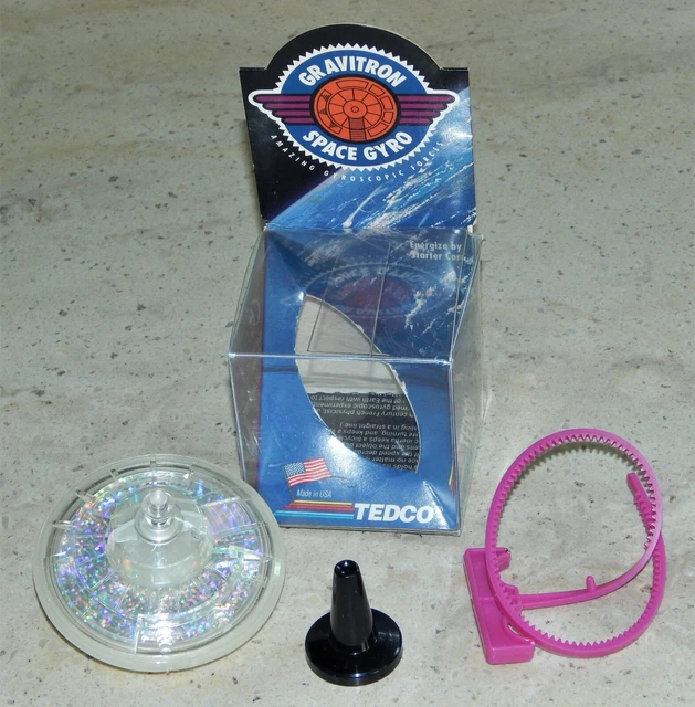 VINTAGE 1987 TEDCO GRAVITRON Space Gyro Galactic Action Toy Gyroscope ...