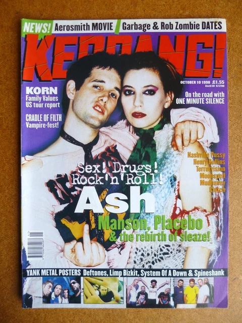 KERRANG 10.10.98 ASH Marilyn Manson Korn Placebo Mudhoney £10.08 - PicClick UK