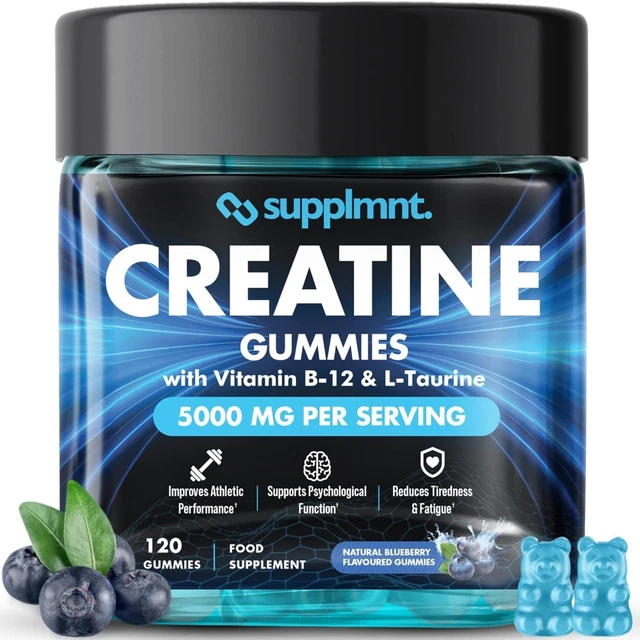 CREATINE GUMMIES 5000MG Lab-Tested 120ct Max Strength 1 count (Pack of ...