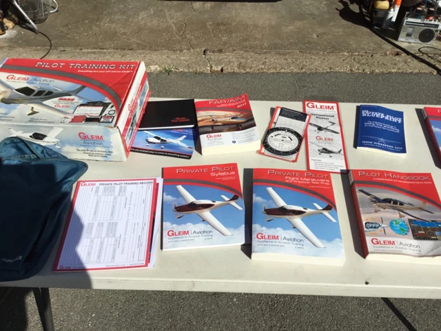 GLEIM AVIATION PRIVATE Pilot training kit books and materials $83.98 ...