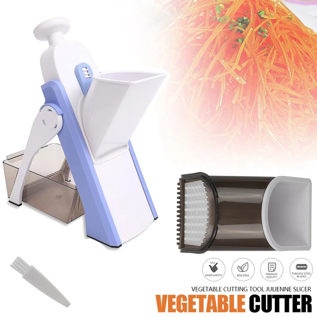 SAFE MANDOLINE VEGETABLE Slicer Adjustable Vegetable Chopper Mandolin ...