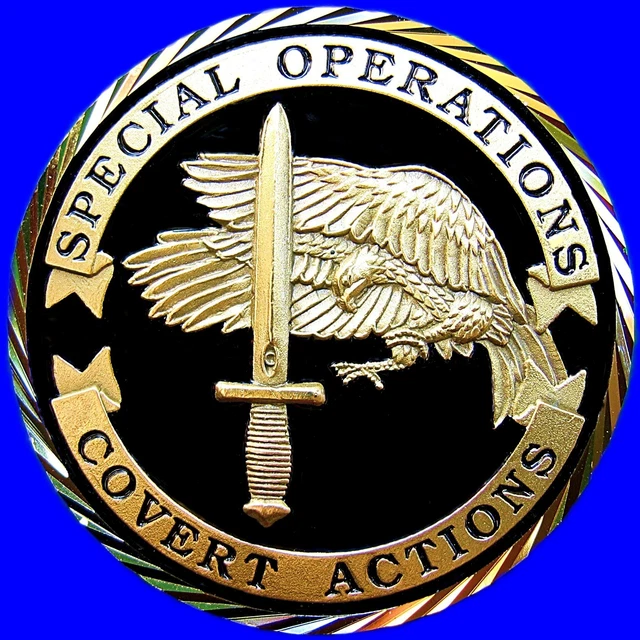 CIA SPECIAL OPERATIONS Commando Black Ops Challenge Coin Intelligence ...
