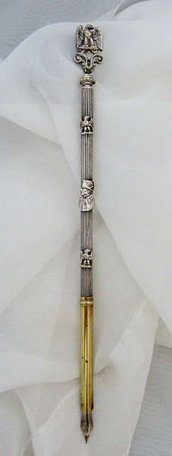 RARE FRENCH IMPERIAL Napoleonic Eagle w/ Napoleon Dip Pen EUR 54,47 ...
