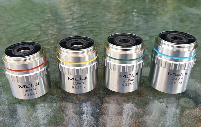 OBJECTIF MICROSCOPE MEIJI BD S.Plan 4x 10x 20x 40x métallurgique ...