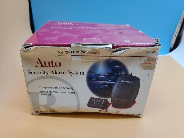 VINTAGE RADIO SHACK Auto Security Vehicle Car Alarm System 49-805 RS ...