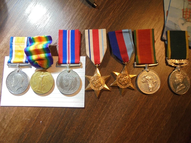 WW1 /WW2 Medal Group - Pte/S.Sgt - South African Forces (IA/38) £165.00 - PicClick UK