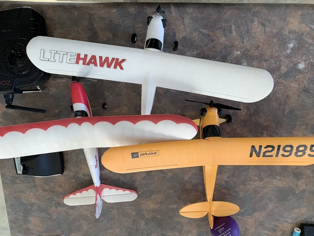 PARKZONE PIPER CUB, Litehawk Zoom and Flyzone Playmate RC airplanes $50 ...