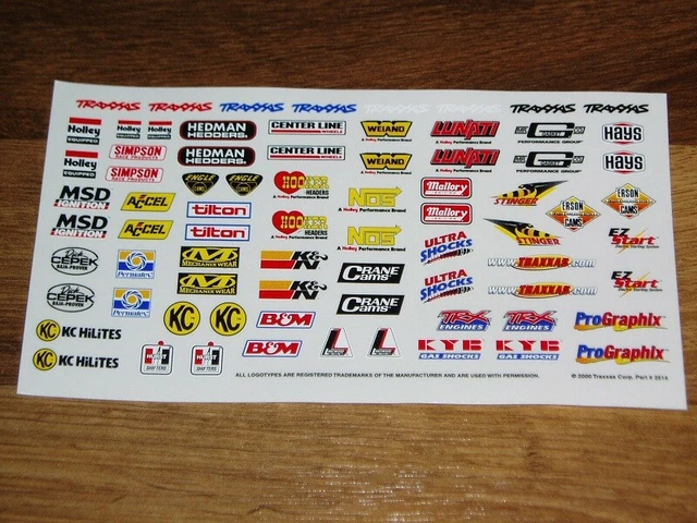 RC DECAL/STICKER 1/10 *VATERRA V100/1969 Corvette/body/1972 Camaro/1967 ...