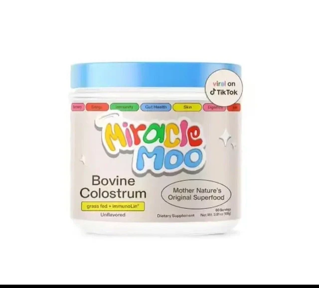 MIRACLE MOO BOVINE Colostrum Powder (60 Servings) £11.99 - PicClick UK