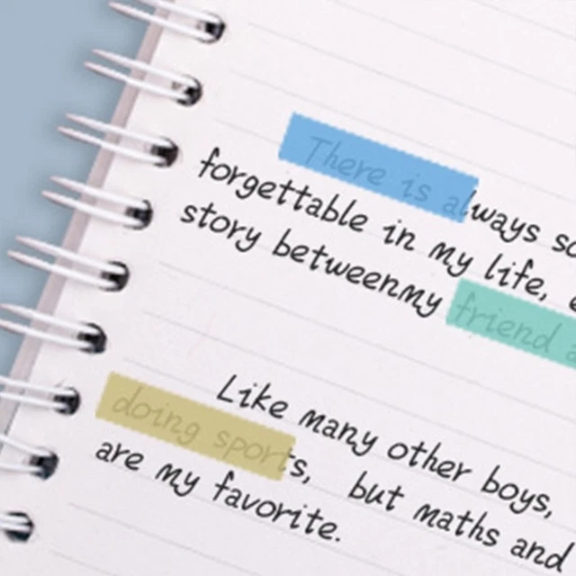 6 PCS AESTHETIC Stickier Note Coloured Index Tabs Memos Pad Easy to ...