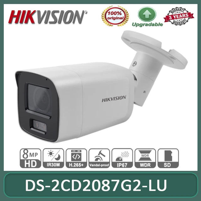 HIKVISION 4K DS-2CD2087G2-LU 8MP Full-Color ColorVu AcuSense IP Camera ...