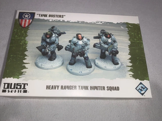 DUST TACTICS DUST 1947 Allies Heavy Ranger Tank Hunter Squad Tank ...