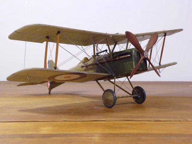 BUILT SCALE MODEL of British SE5a -- WWI Fighter in 1/24 from Merit Kit ...