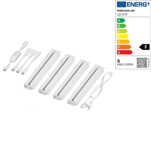 LED LUMINAIRE SOUS meuble LIWO 35cm, pivotant, avec interrupteur, 18 ...