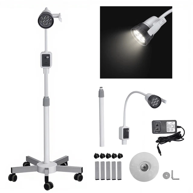 MOBILE 15W DENTAL Medical Oral Surgical Exam Light LED Shadowless ...