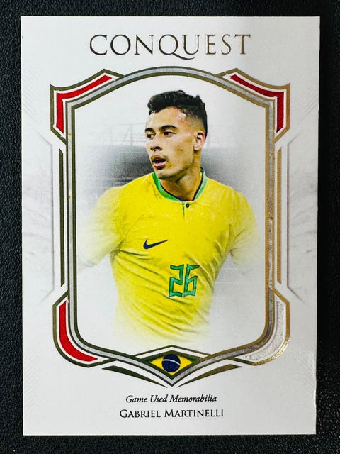 2023 FUTERA UNIQUE Gabriel Martinelli Conquest Jersey Patch Relic 05/30#Z EUR 7,54 - PicClick IT