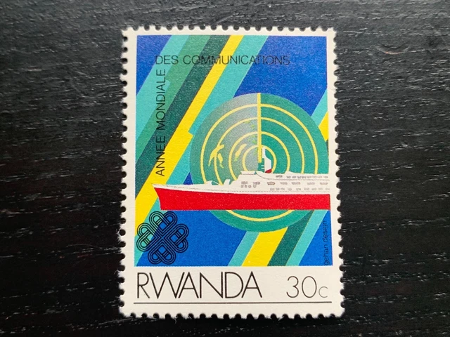 RWANDA REPUBLIQUE RWANDAISE 1984 Annee Mondiale Des Communications Year ...
