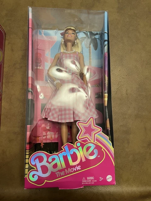 POUPÉE DE COLLECTION Barbie le film, Margot Robbie dans le rôle de Barbie en robe rose Gingham ...