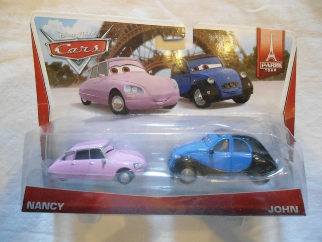 DISNEY CARS PIXAR citroen 2cv john DS nancy mattel paris tour EUR 90,00 ...