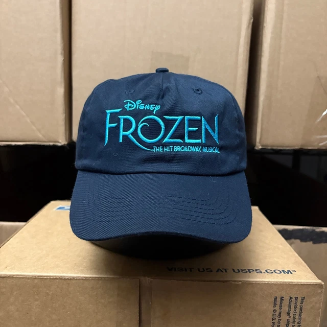 DISNEY FROZEN THE Hit Broadway Musical Navy Blue Baseball Cap Hat £22. ...
