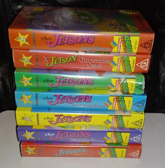 THE JETSONS X 7 VHS TAPES No Space For Sprockets,Millions,Astro Top ...