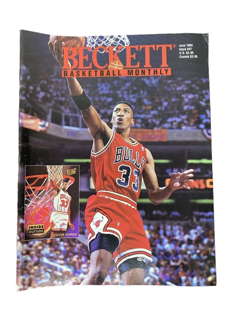 BECKETT BASKETBALL MONTHLY Magazine June 1994 Scottie Pippen Card Price ...