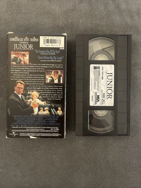 JUNIOR VHS 1995 Arnold Schwarzenegger Danny DeVito 90s Comedy *BUY 2 ...