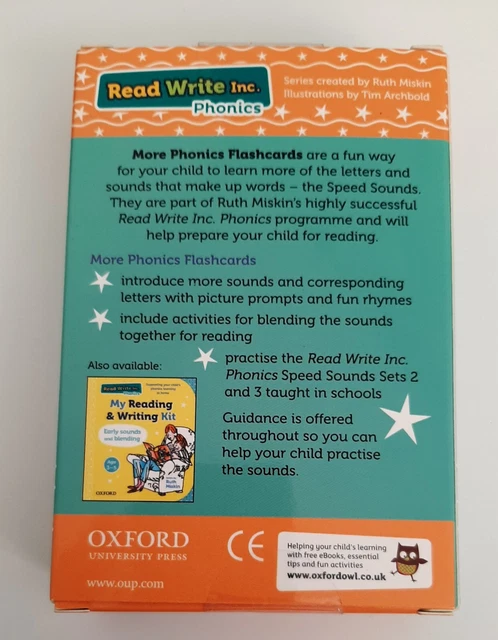 READ WRITE INC. Phonics: Home More Phonics Flashcards by Ruth Miskin ...